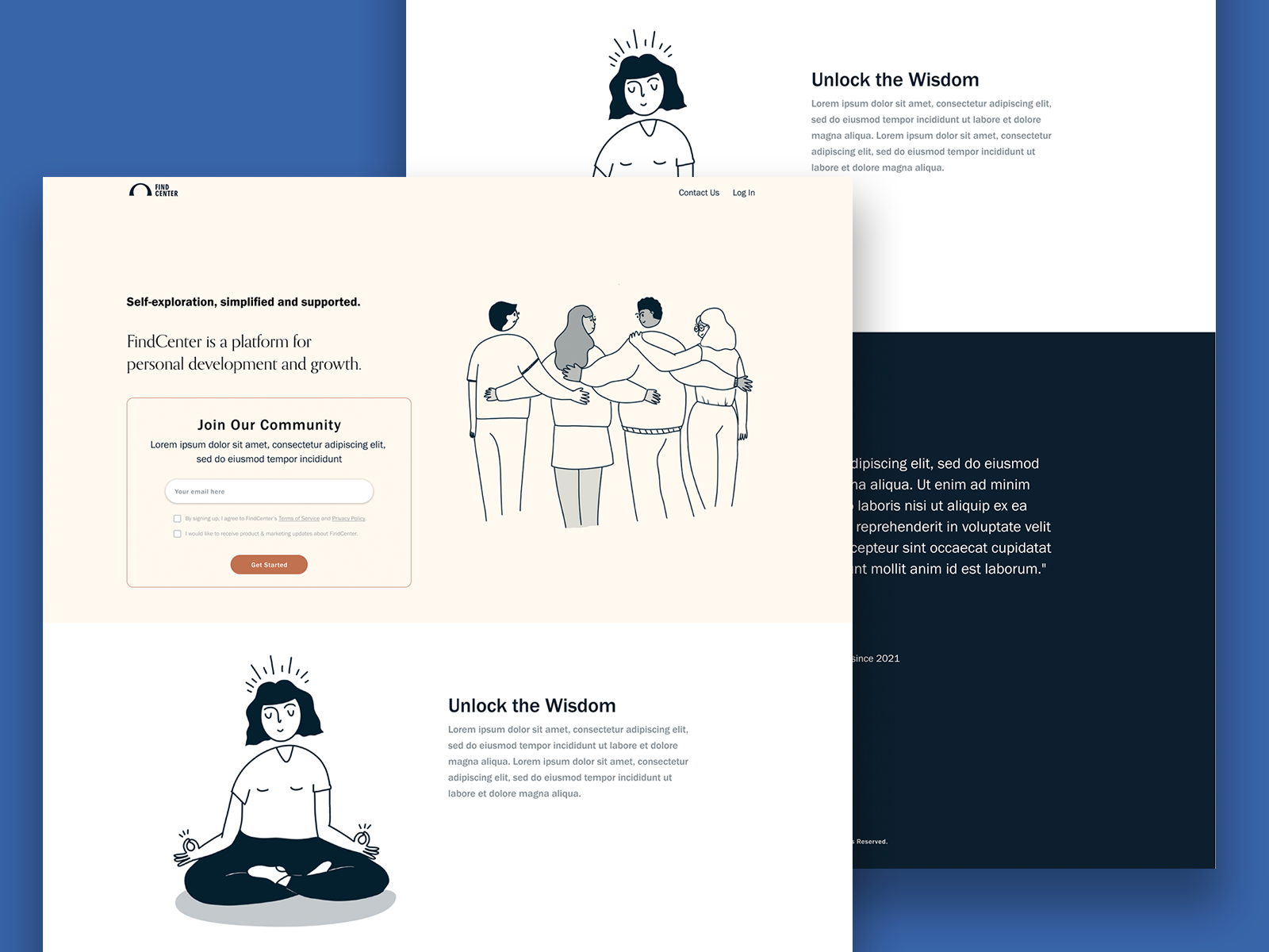 Unlock the Wisdom Landing Page by Elijah Townsend on Dribbble