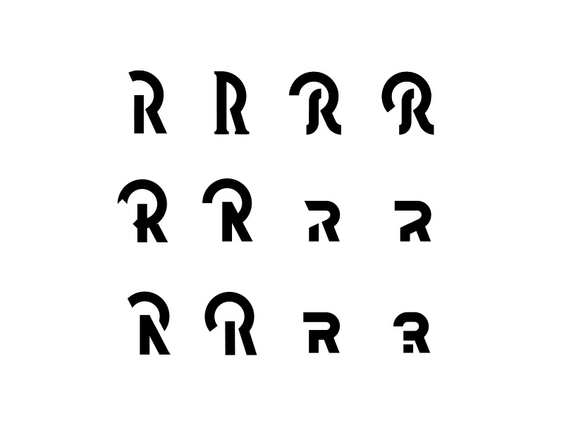 R shapes by Guillaume Basley on Dribbble