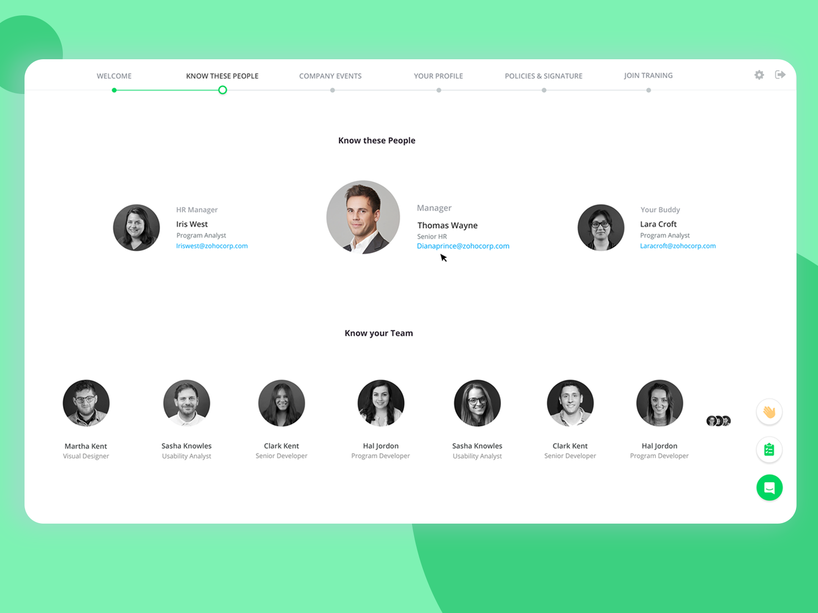 Team UI by Designer@work on Dribbble
