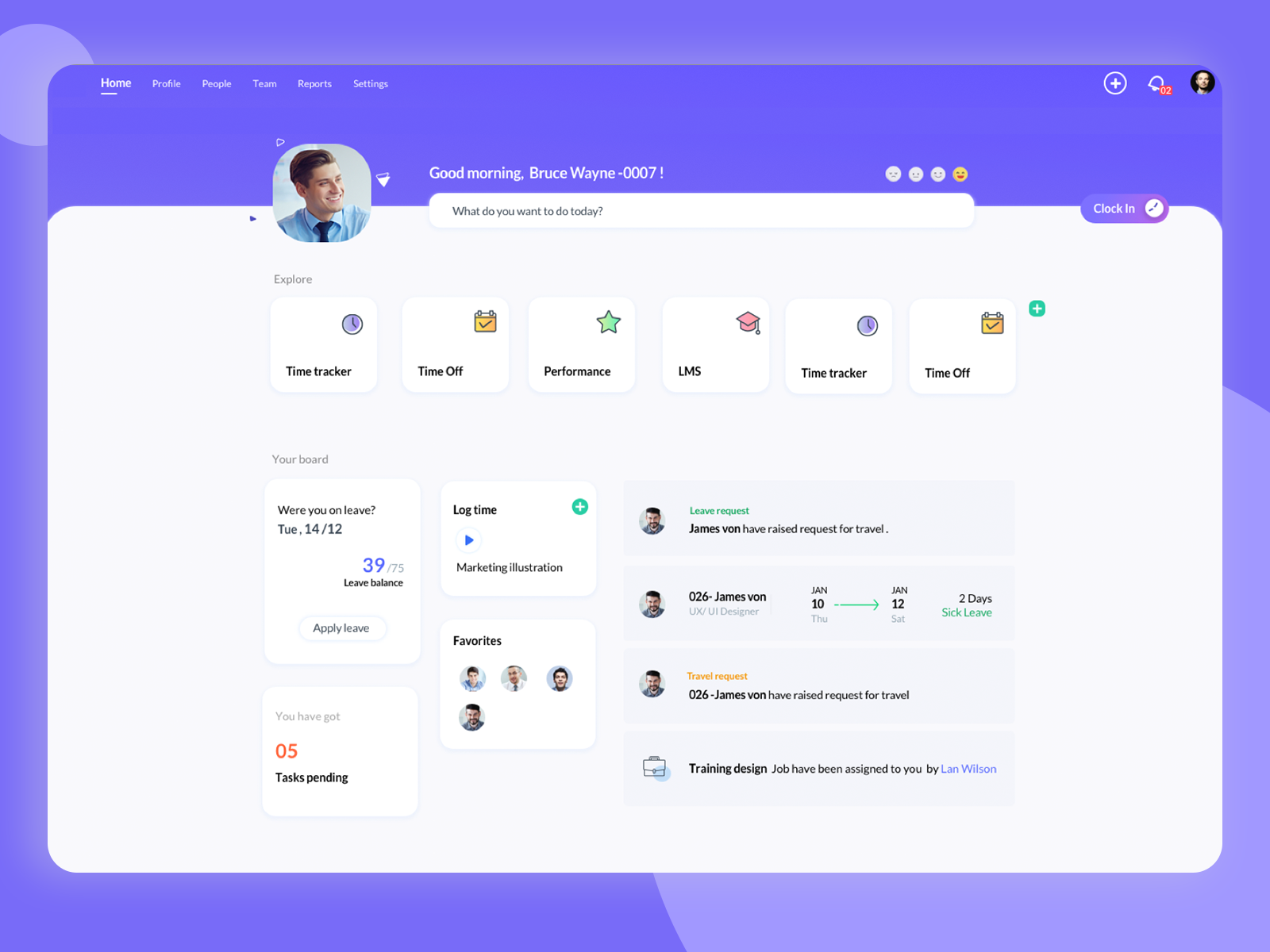 HRMS Landing by Designer@work on Dribbble