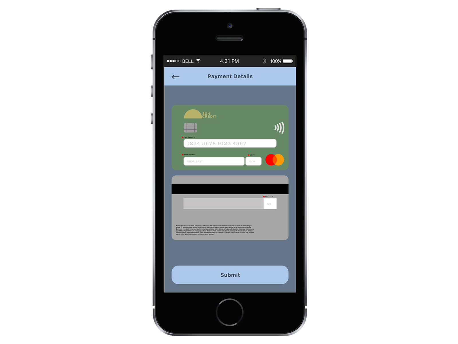Credit card payment modal by Lisa Lavin on Dribbble
