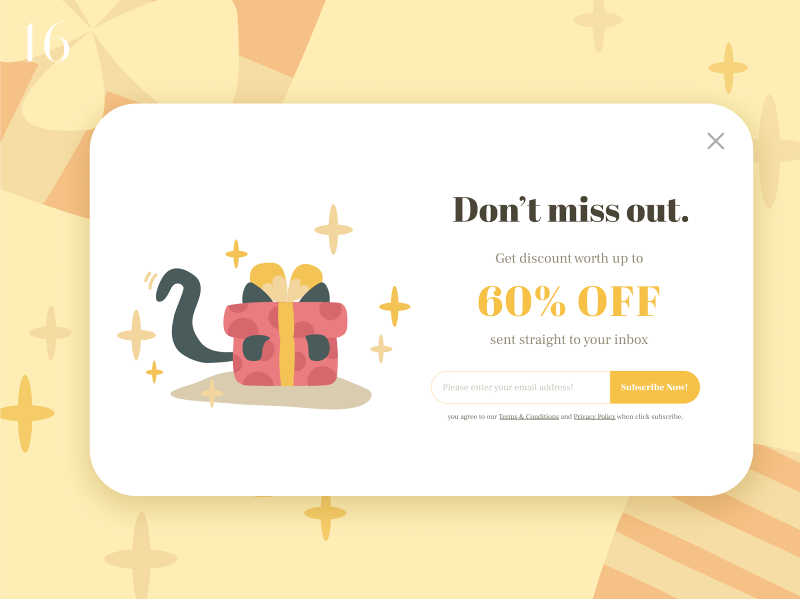 DailyUI 016 - Pop up/Overlay by amy_wwt on Dribbble