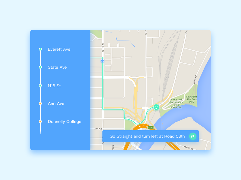 Dailyui 029 Map by ZTfer on Dribbble