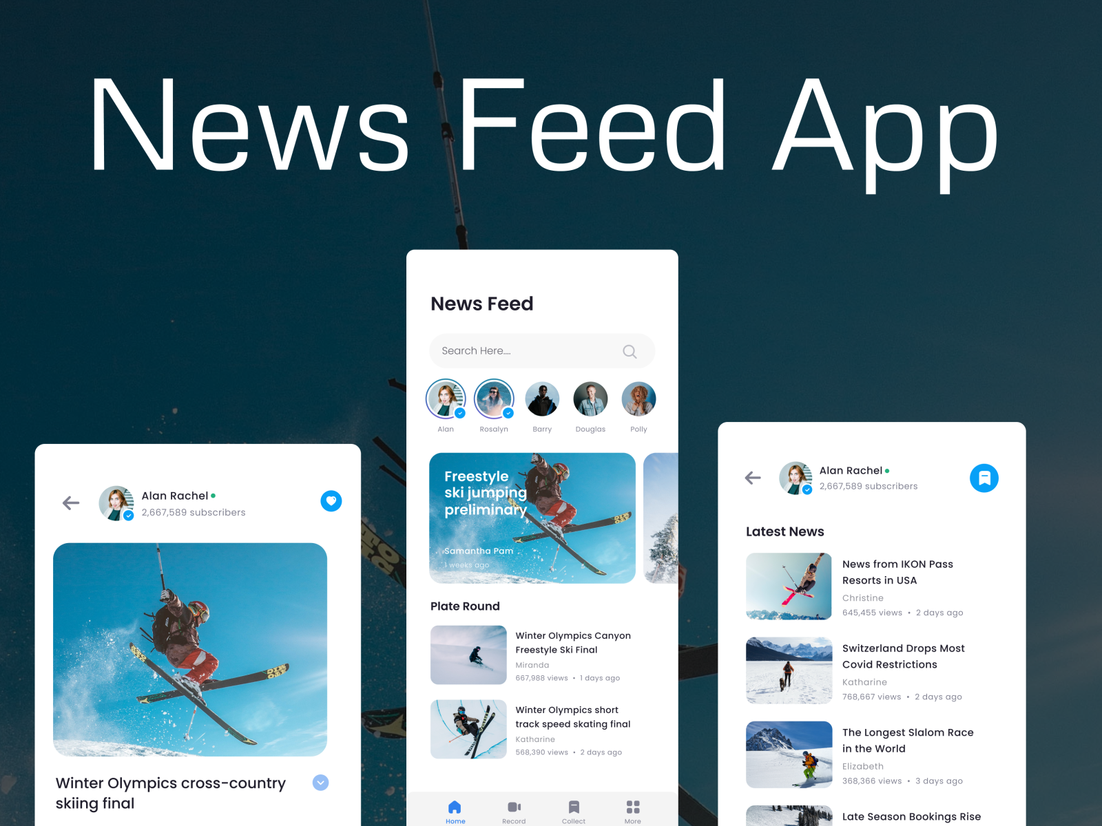 News Feed App by Amir Official on Dribbble