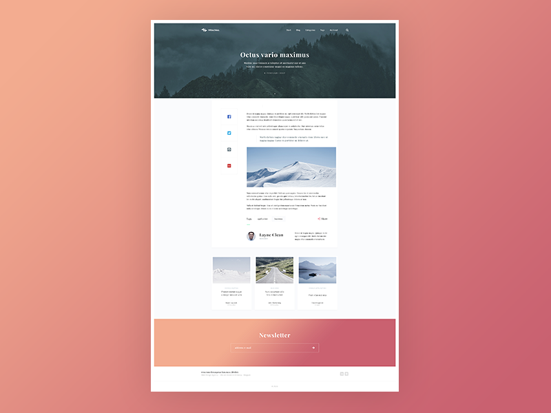 Entry page by Riotters on Dribbble
