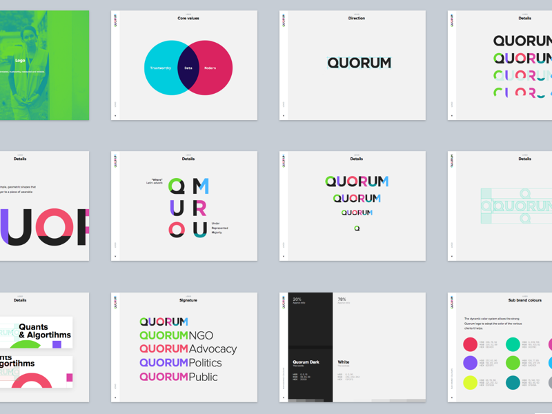 Quorum Brand Book by Luc Chaissac on Dribbble