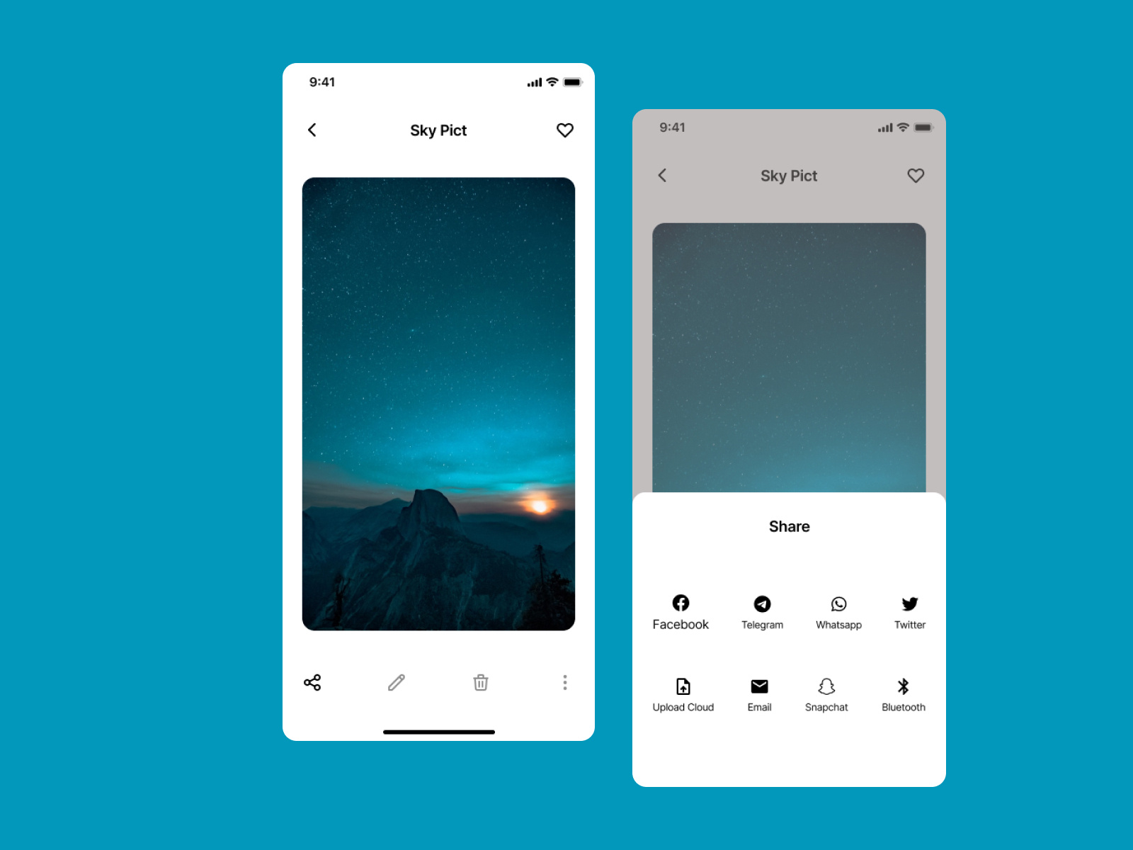 daily UI Day 10 - Social Share Design by Yuda Dwi on Dribbble
