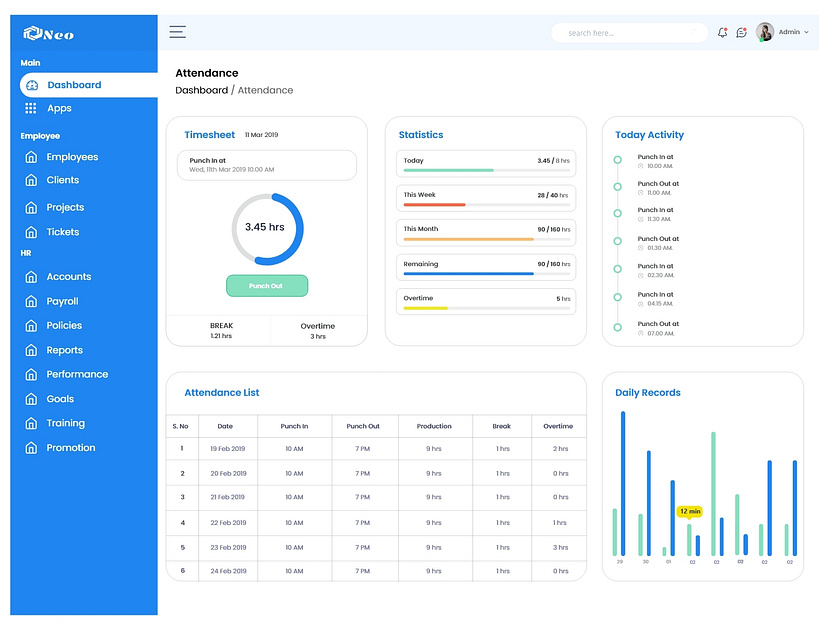 Browse thousands of Attendance UI images for design inspiration | Dribbble