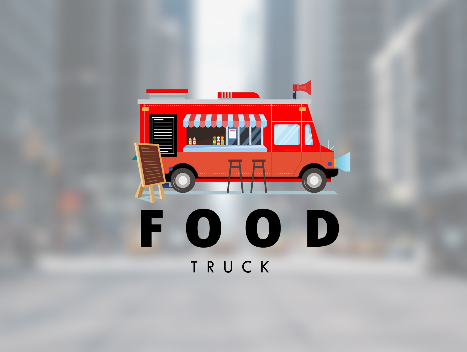 food truck logo by Sambit Saurav Panda on Dribbble