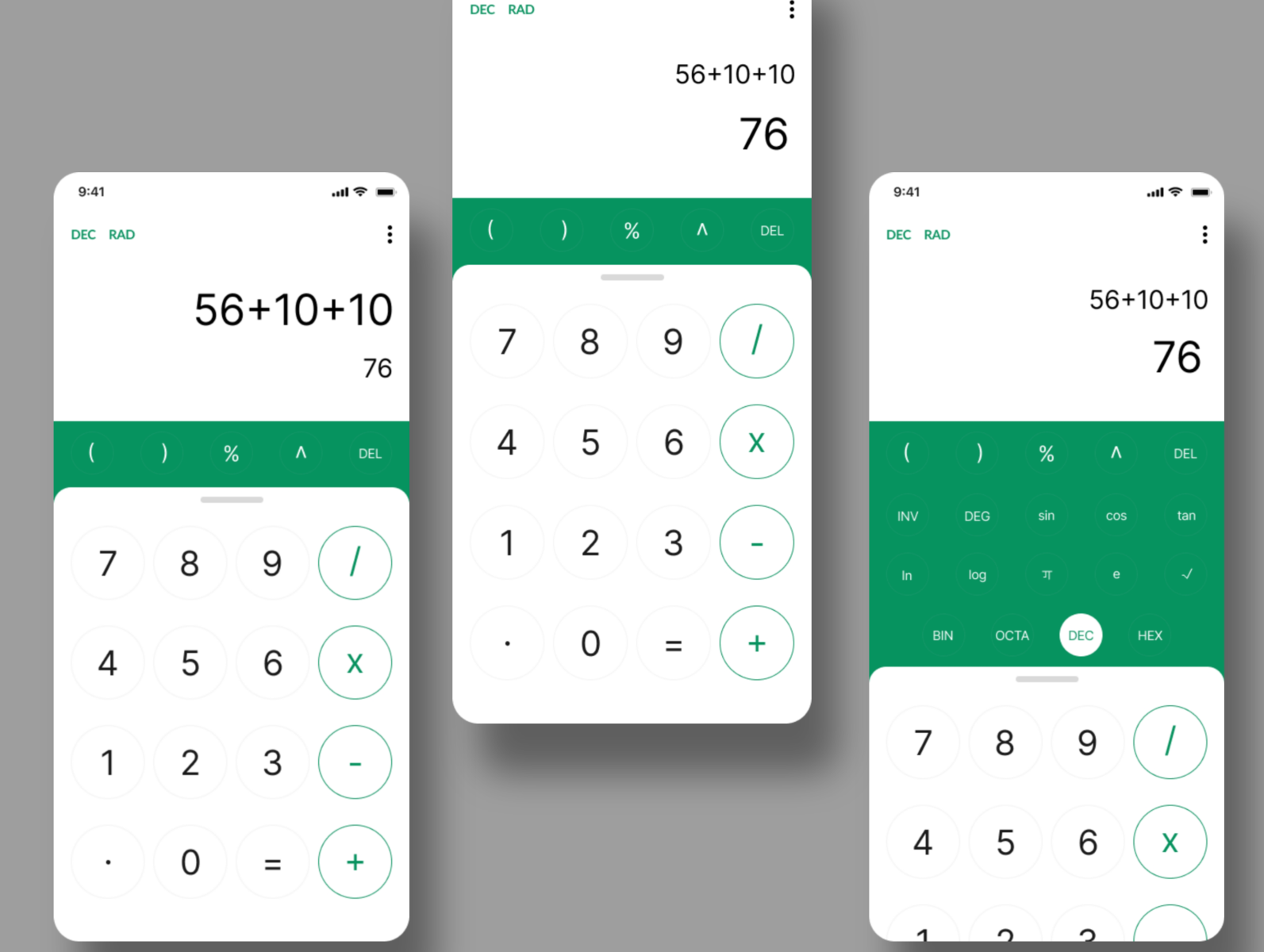 Calculator app by Saintpatrick Eyibra on Dribbble