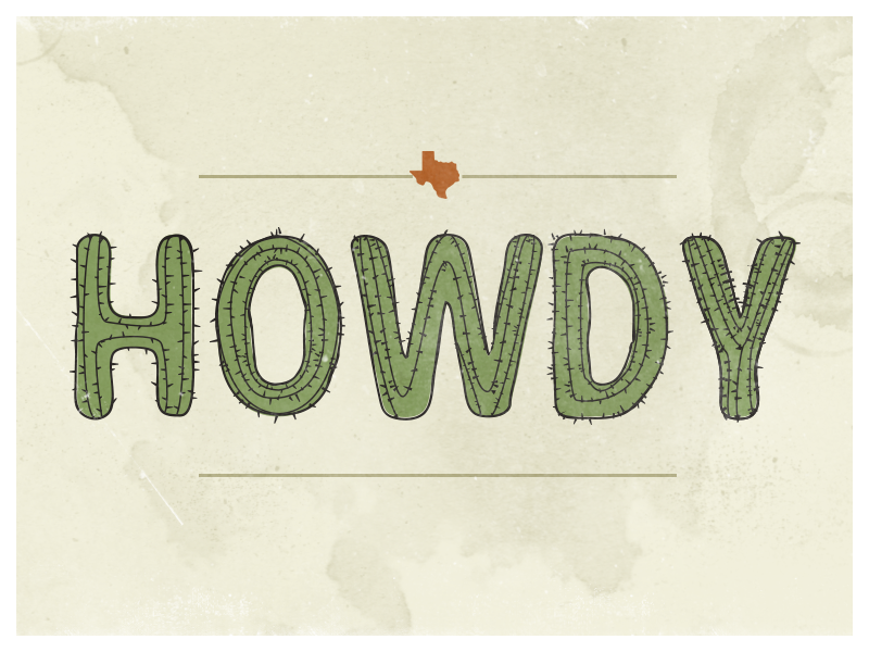 Howdy by Samantha Ortiz on Dribbble