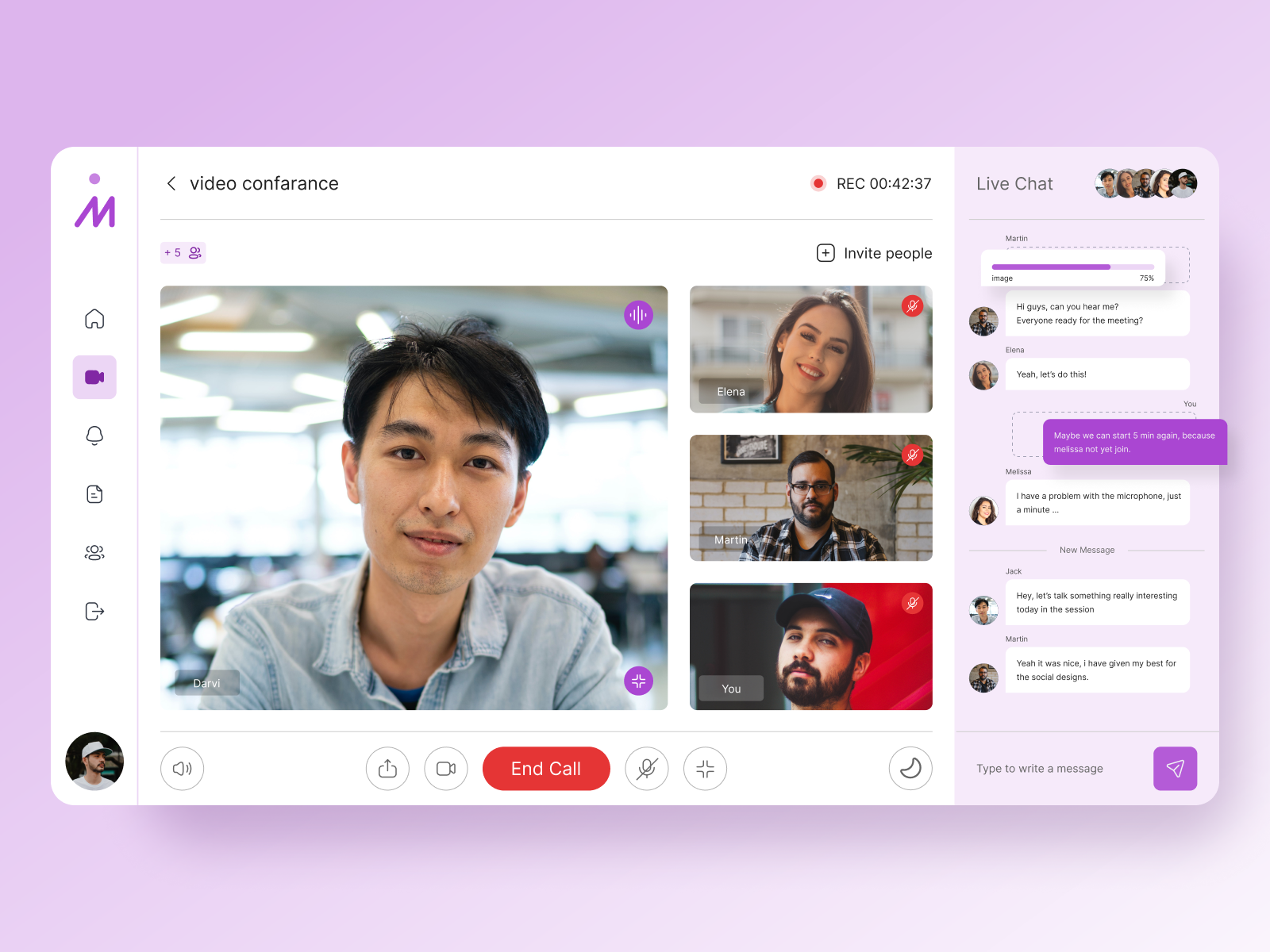 Video Conference Platform‌ by fateme beigi on Dribbble