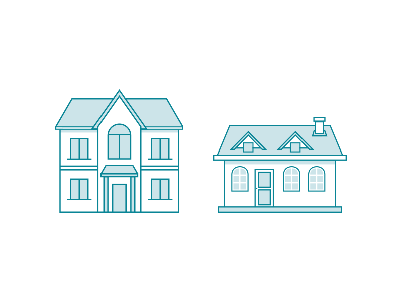Houses icon set by Ivona Petrovic on Dribbble
