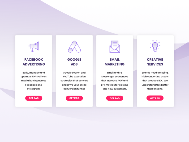 Marketing interface by Ivona Petrovic on Dribbble