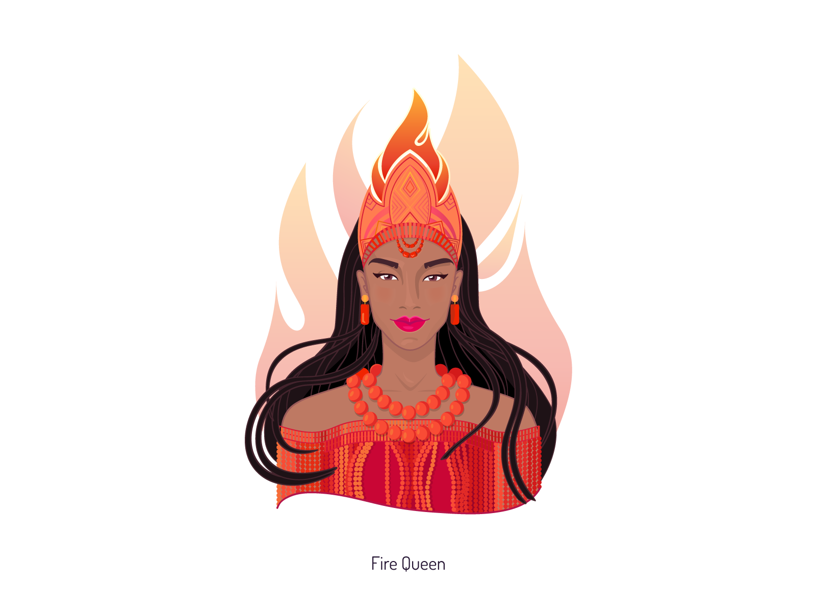 The Queen of Fire by Ivona Petrovic on Dribbble