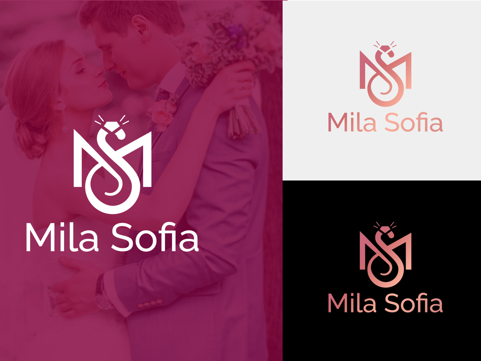 MS monogram logo wedding concept by Zunair D on Dribbble