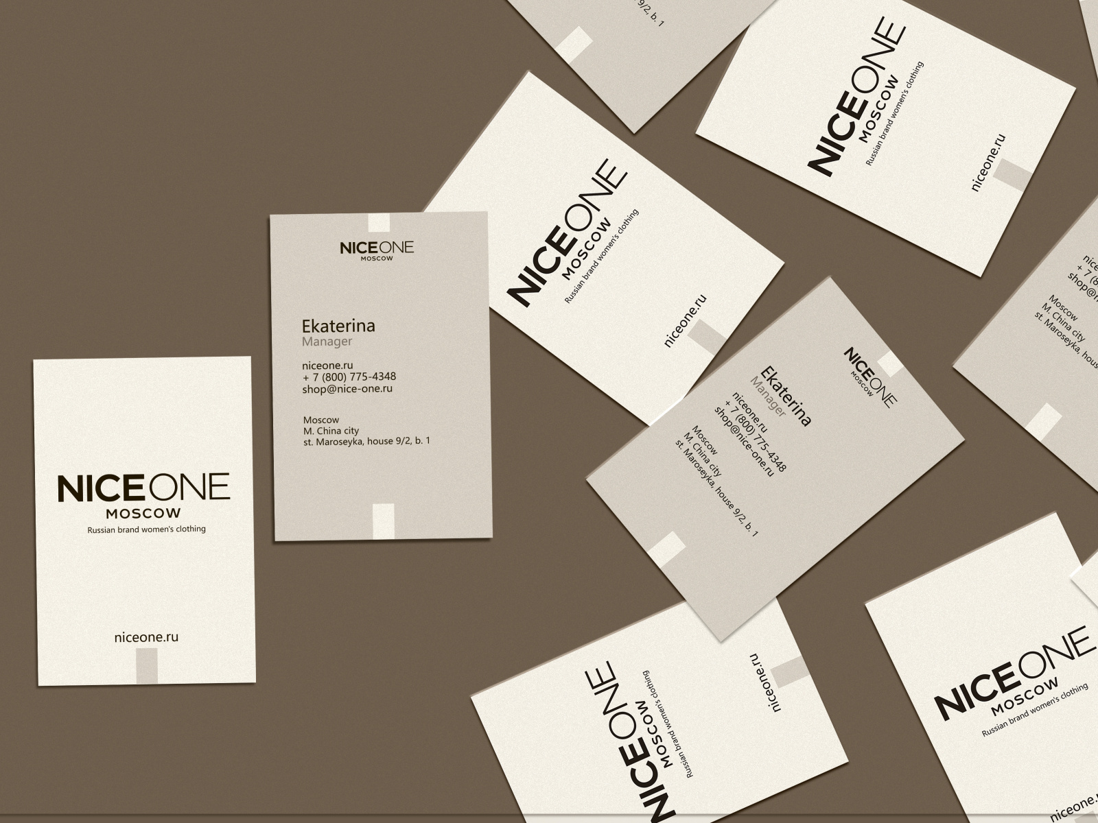Business Card for NICEONE by Alena Kaskevich on Dribbble