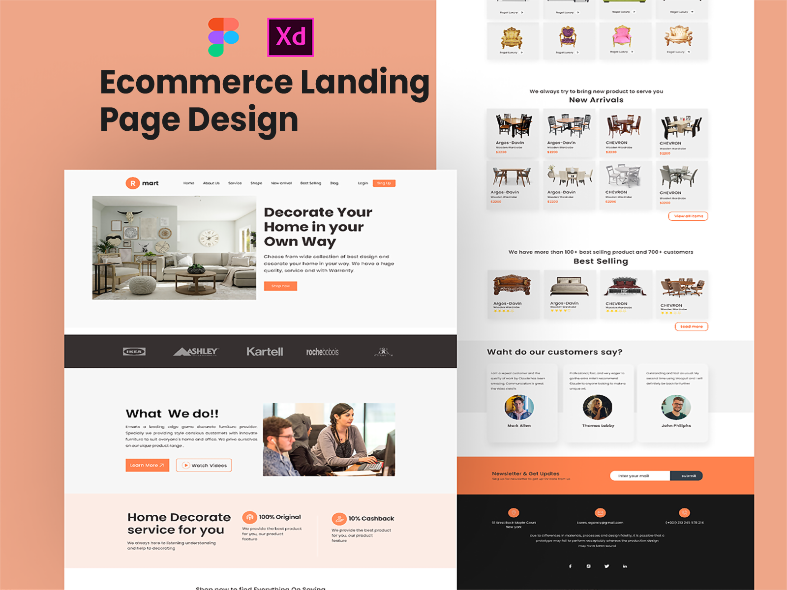 Ecommerce Landing Page Design by Md Akram Hossen on Dribbble