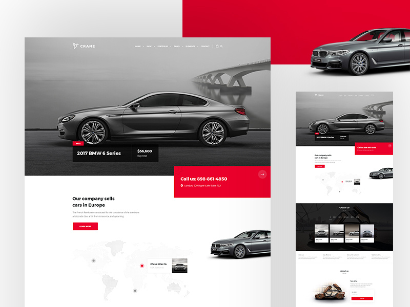 BMW car dealer website by Rostislav on Dribbble