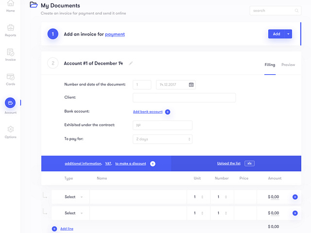 Invoice Dashboard by Rostislav on Dribbble