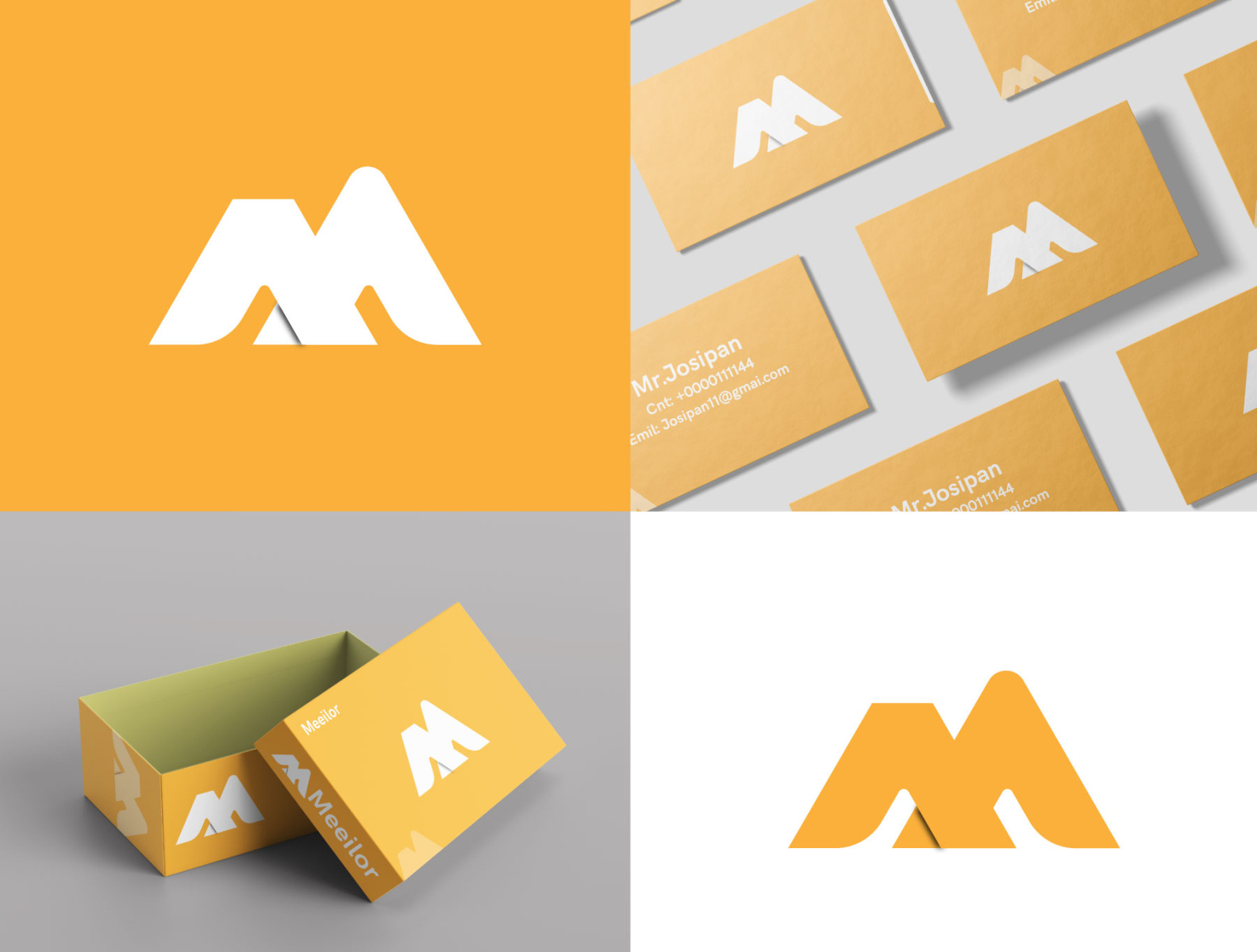 Meeior Logo. Brand identity design by M. Shamsuddin on Dribbble