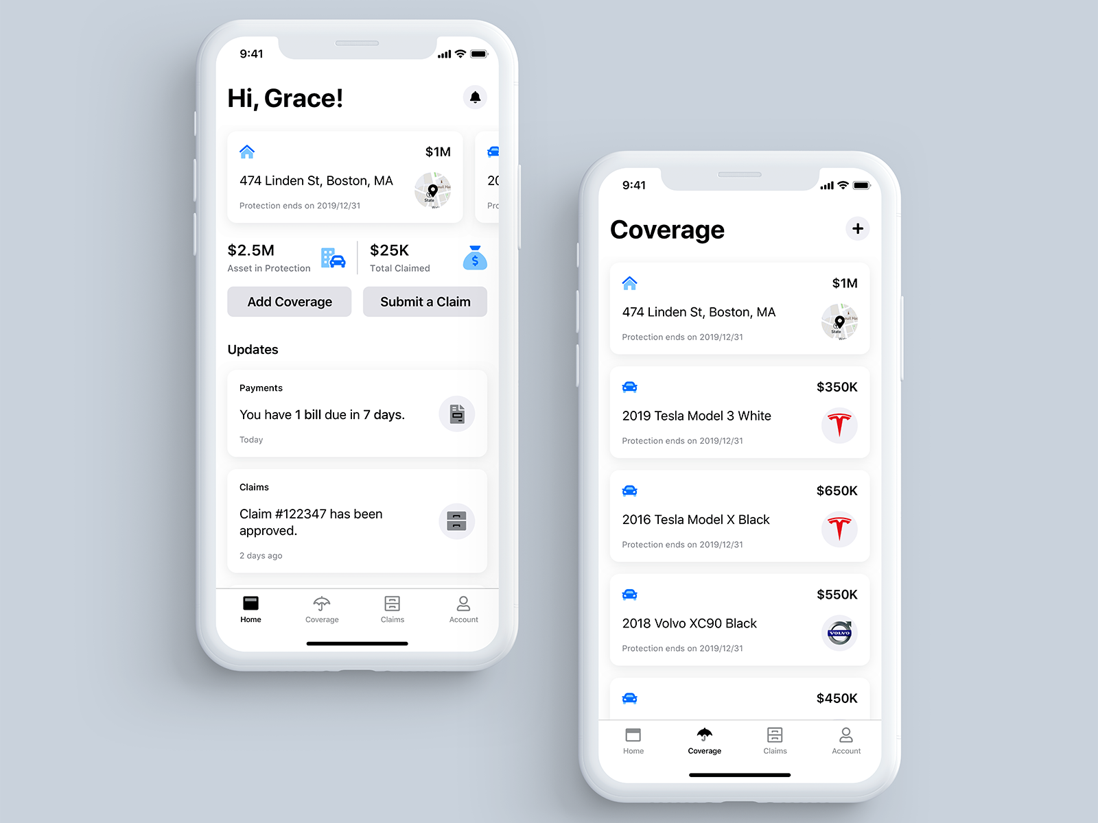 Insurance Claim App by Dun Huang on Dribbble