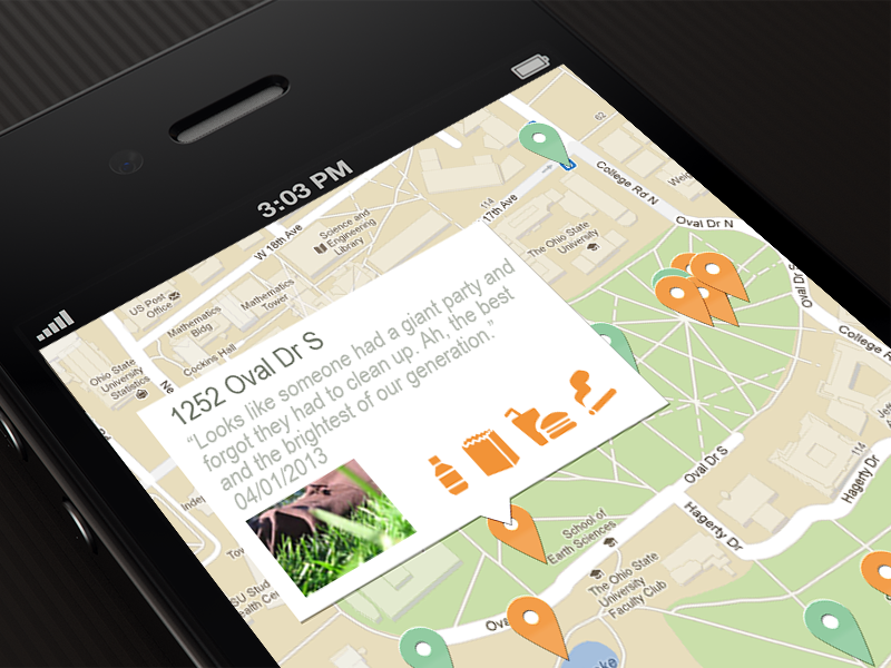 Clean Map. by : Gwenn Danae. on Dribbble