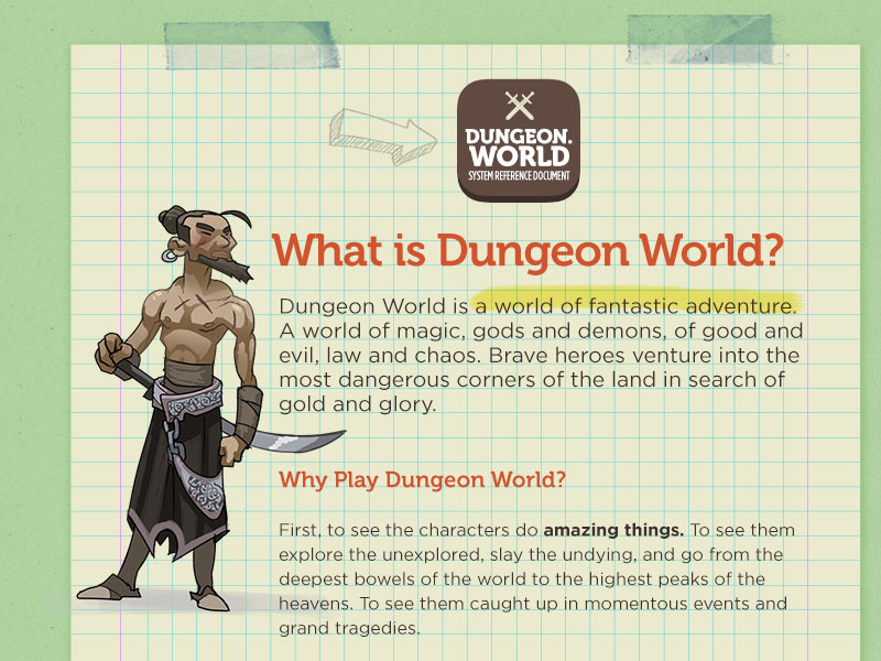 Dungeon World by Randy Oest on Dribbble