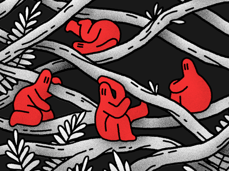 Tree Gang by Andrew Bell on Dribbble