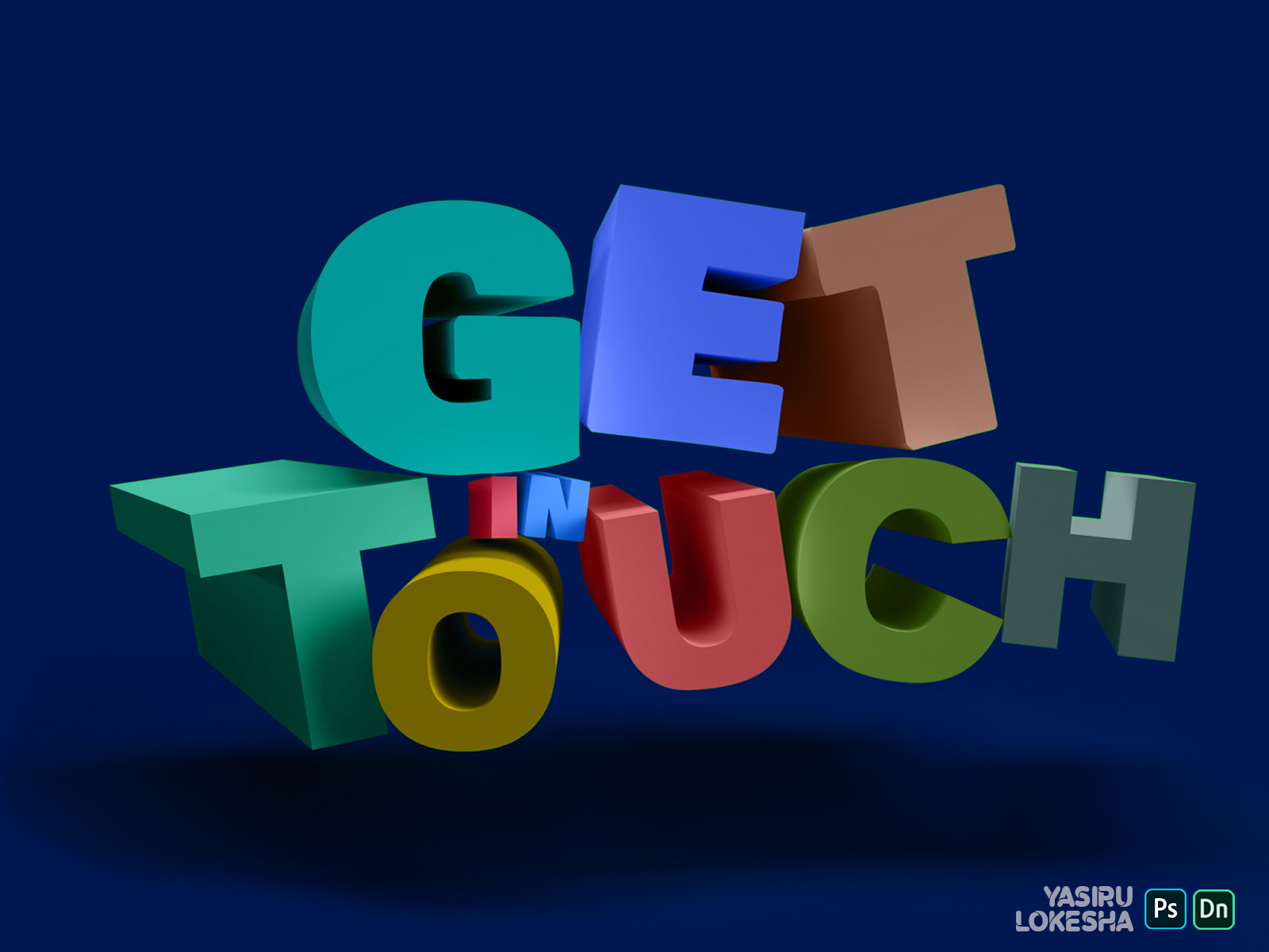 3D Text Modeling by Yasiru Lokesha on Dribbble