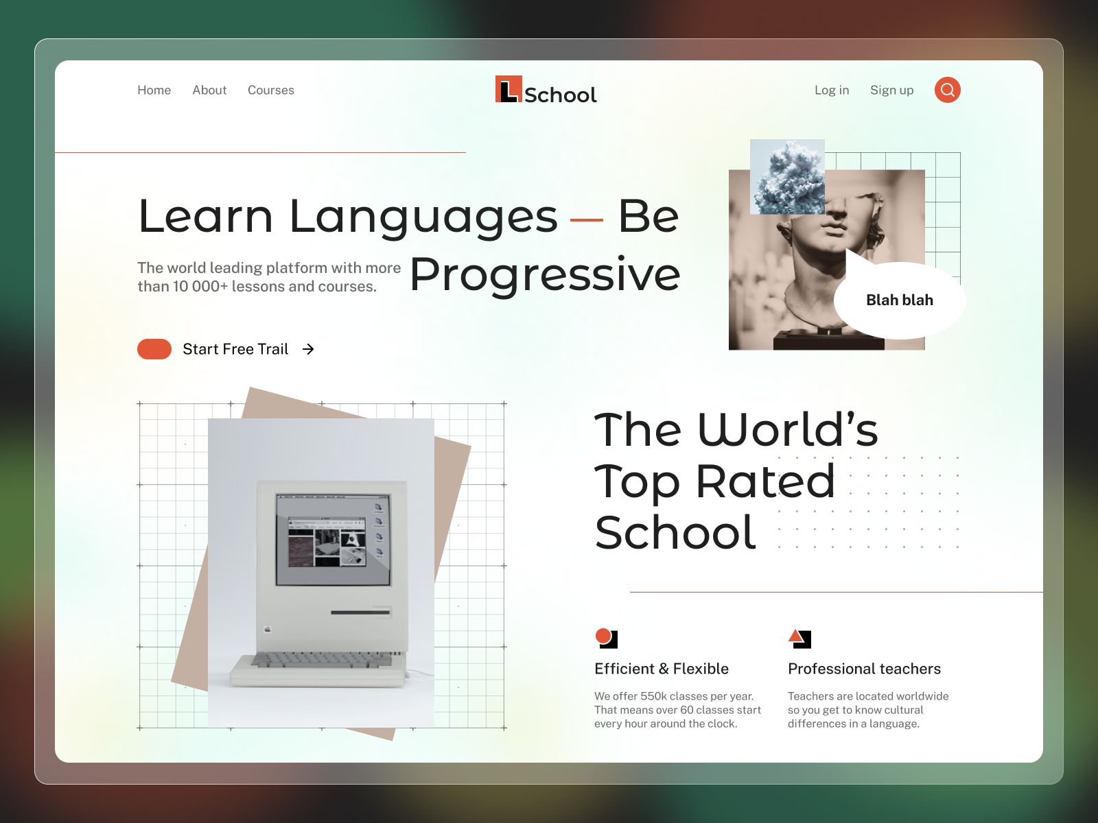 LSchool | Online language school by Vitalii Zhy on Dribbble