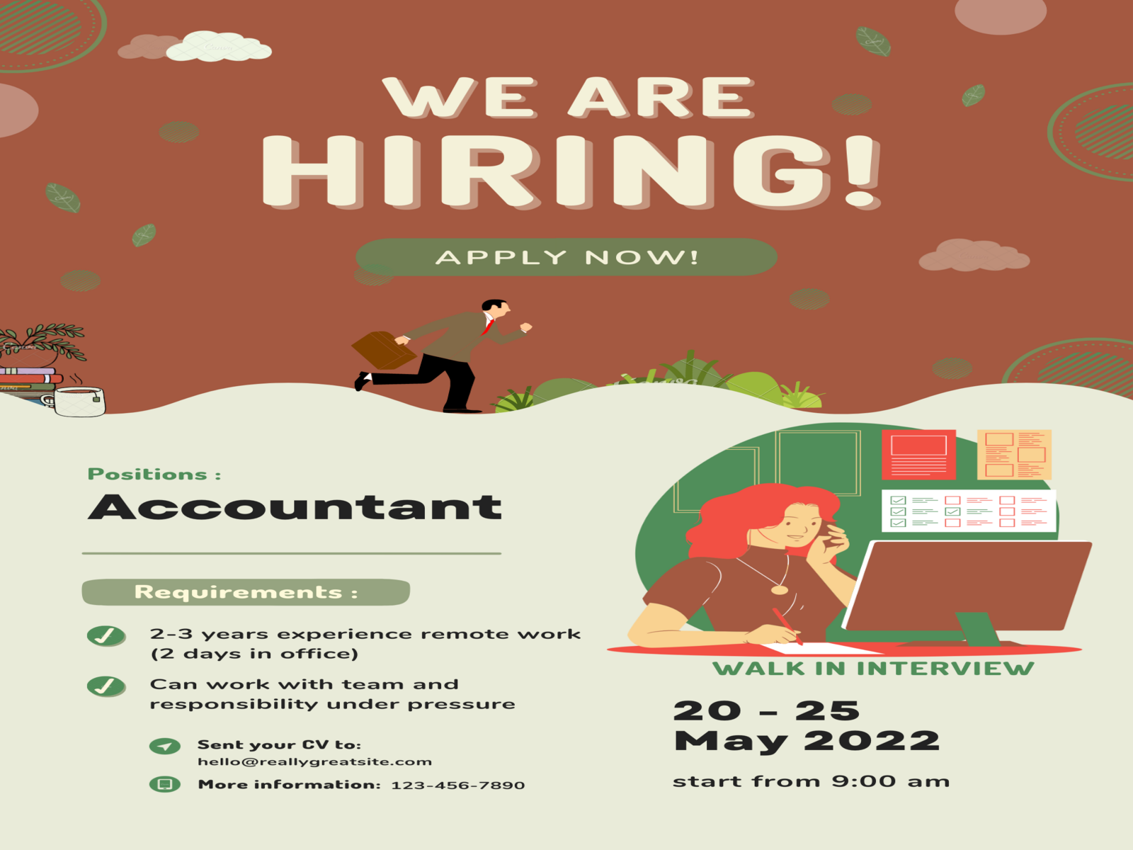 HIRING POSTER by Fairin Rahman on Dribbble