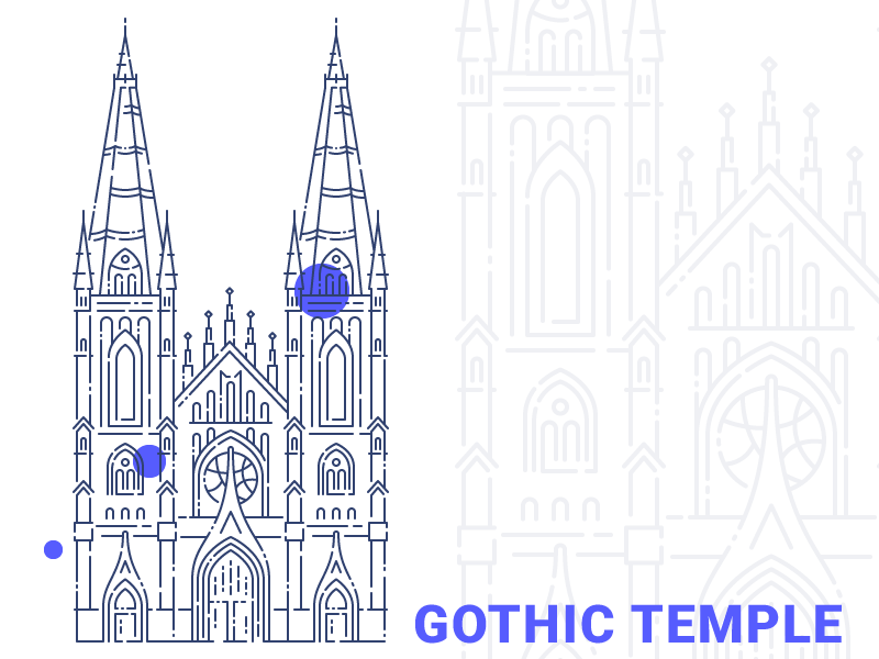 Gothic Temple by Bohdan Senakh on Dribbble