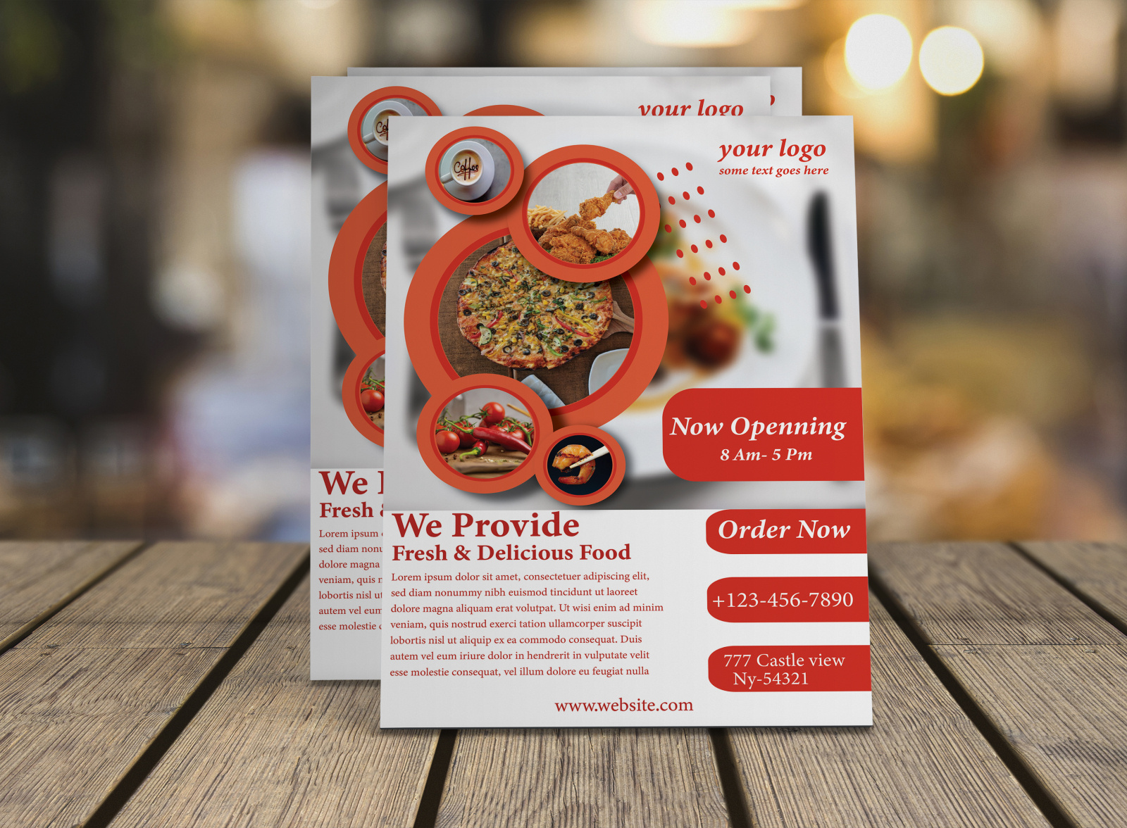 Food Flyer by Sanjana on Dribbble