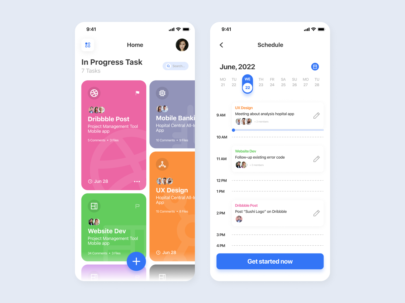 Mobile App Design - Project Management App by i3 Valley on Dribbble