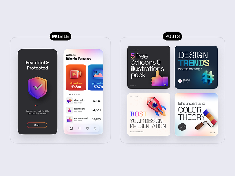 3dicons - Open-source 3d Icon Library By Vijay Verma On Dribbble