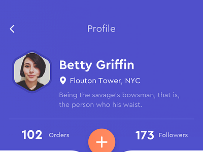 Profile Screen UI by vijay verma on Dribbble