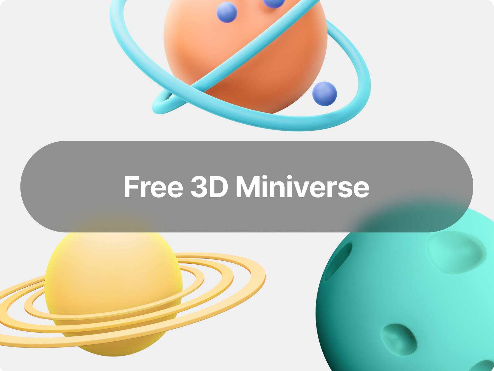 Miniverse 3D planets by Dddkit on Dribbble