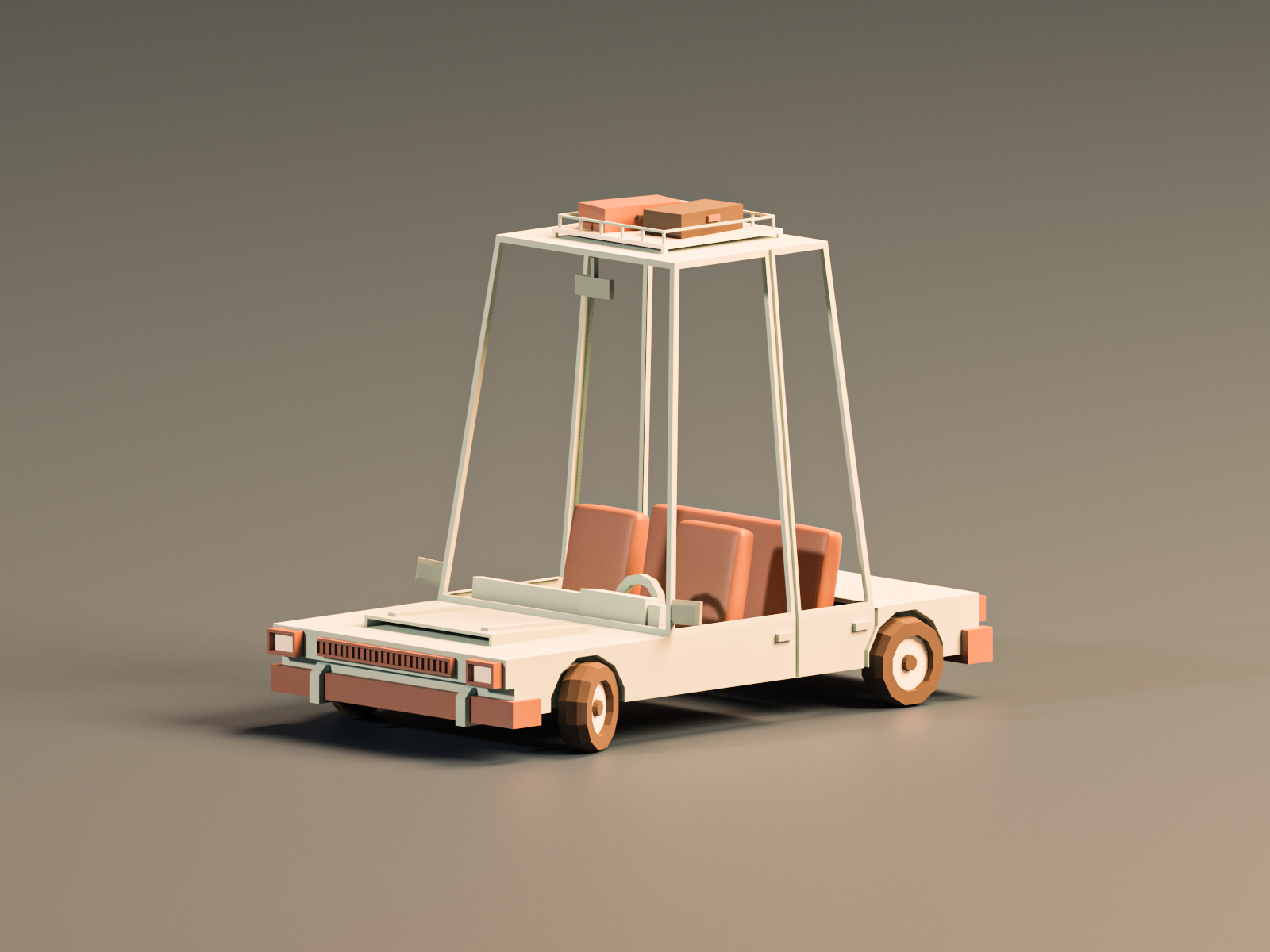 Low Poly Car by m4ndrill on Dribbble