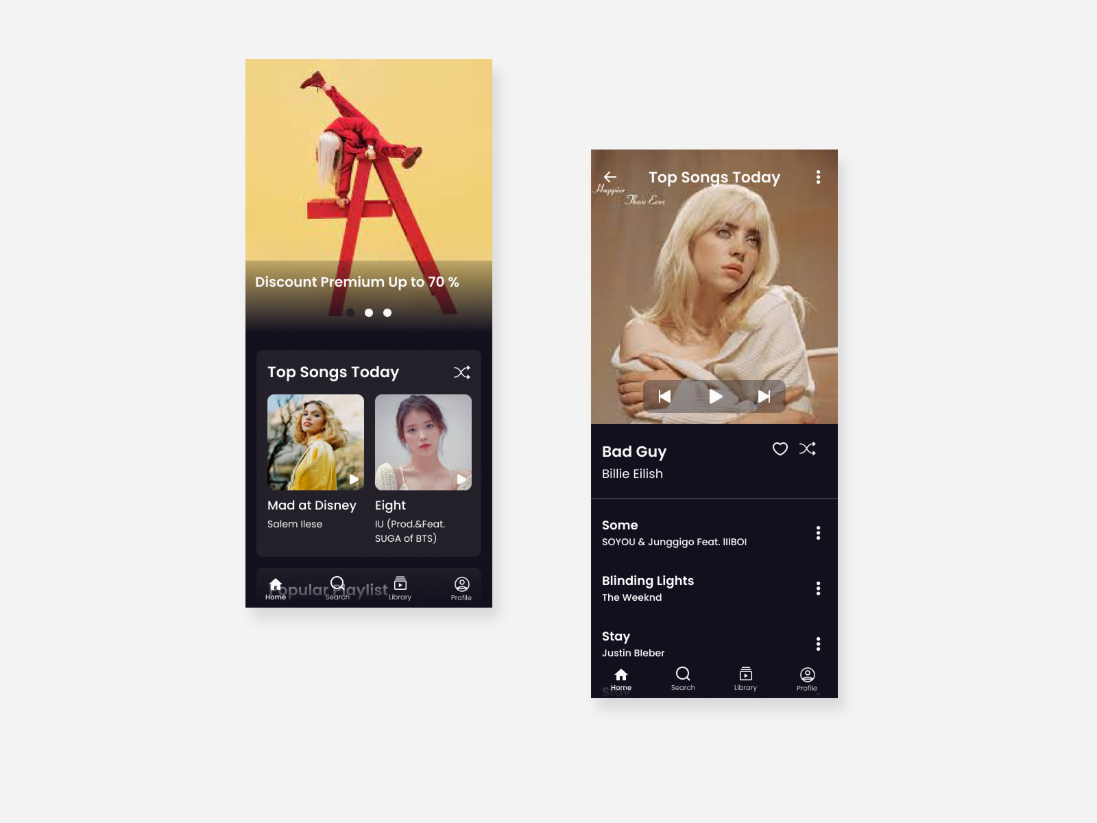 Song Apps by Tommy Anggara on Dribbble