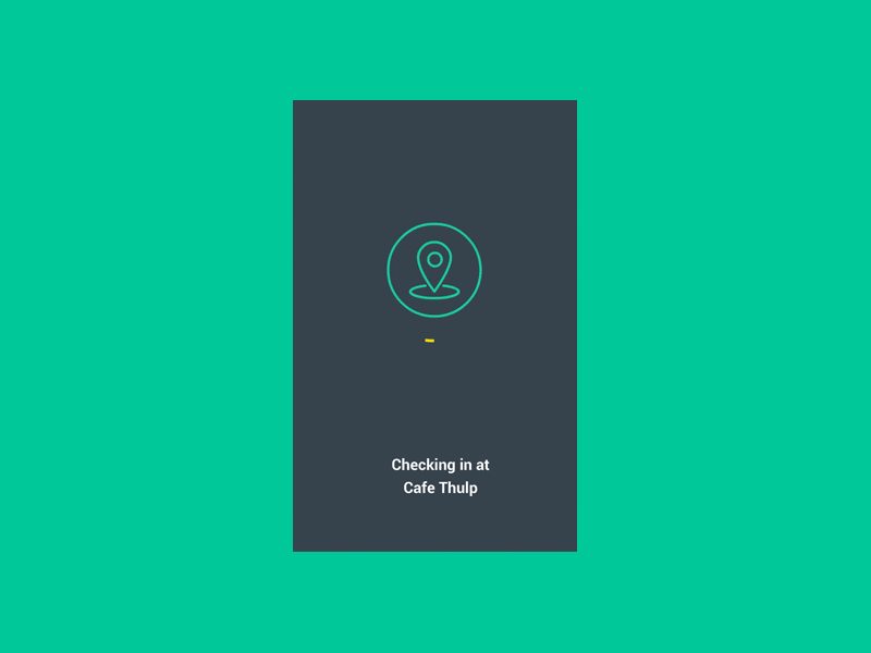 Check-in animation by Milind Kaduskar for And/Or Design on Dribbble