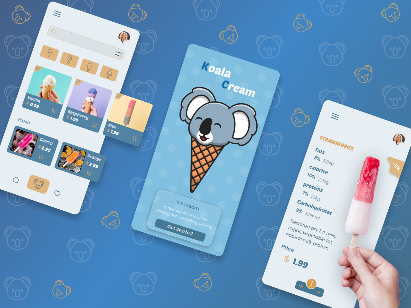 koala Cream by luka on Dribbble