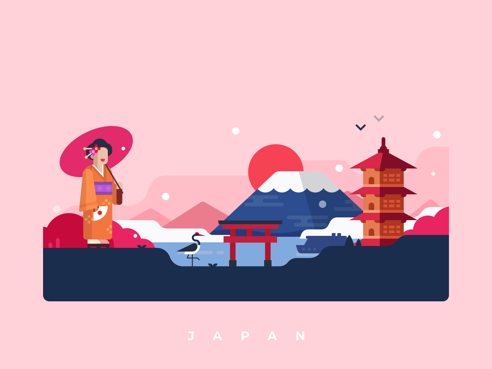 Japan by ℙ𝔸𝟚𝕆 on Dribbble