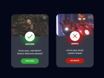 Daily UI Challenge 011: Flash Message by Vanya Sharma on Dribbble