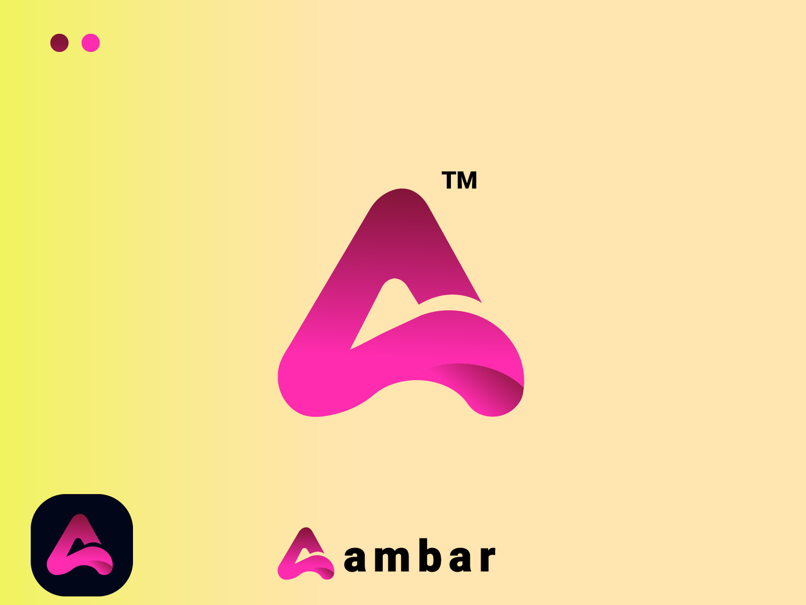 ambar letter logo by Designer Nasir on Dribbble