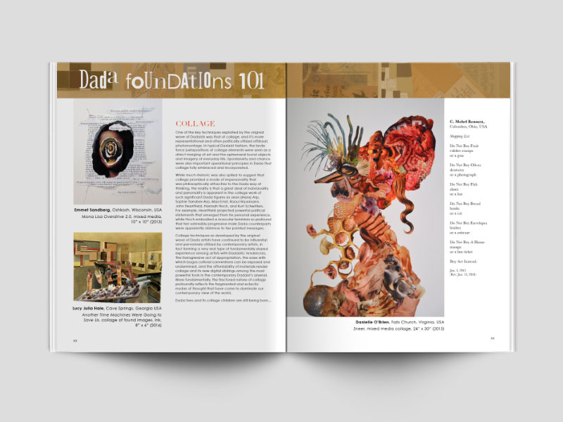 Metadada Collage Spread by Chelsea Sanders on Dribbble