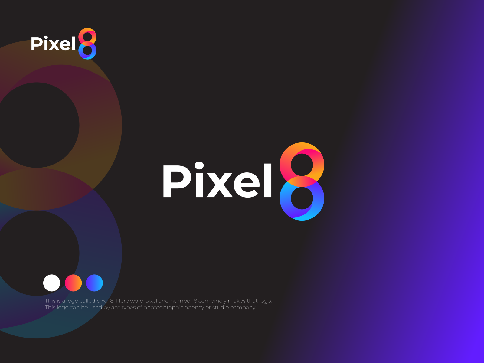 Pixel 8 modern initial logo mark by Mahbub Brand| Logo and Brand ...
