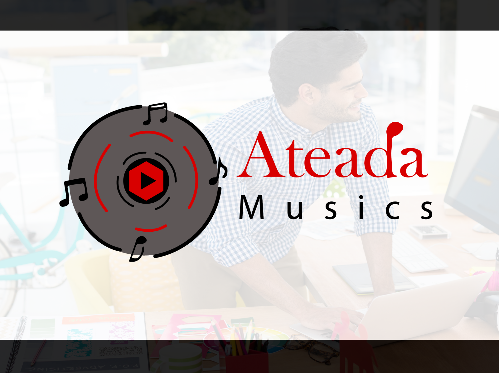 Amazing Music logo Of Ateada Musics by Mumtaz ali on Dribbble