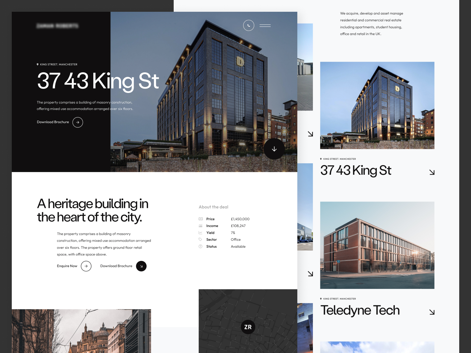 Real Estate: Property Detail by Michael Ashurst for MadeByShape on Dribbble