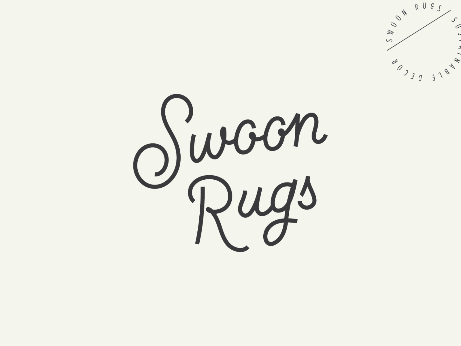 Swoon Rugs Brand Identity by Katy Cook on Dribbble